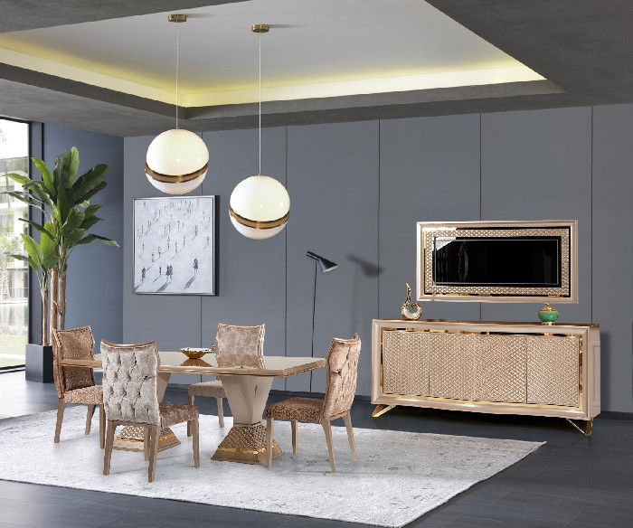 ZEN(YA)Luxus modern étkező bútor arany díszítéssel :: Stil Gallery Butor